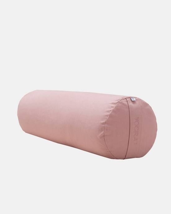 Bolster Rund m/bokhvete - Heather Pink - Yoga Bolster - Magenta Yoga